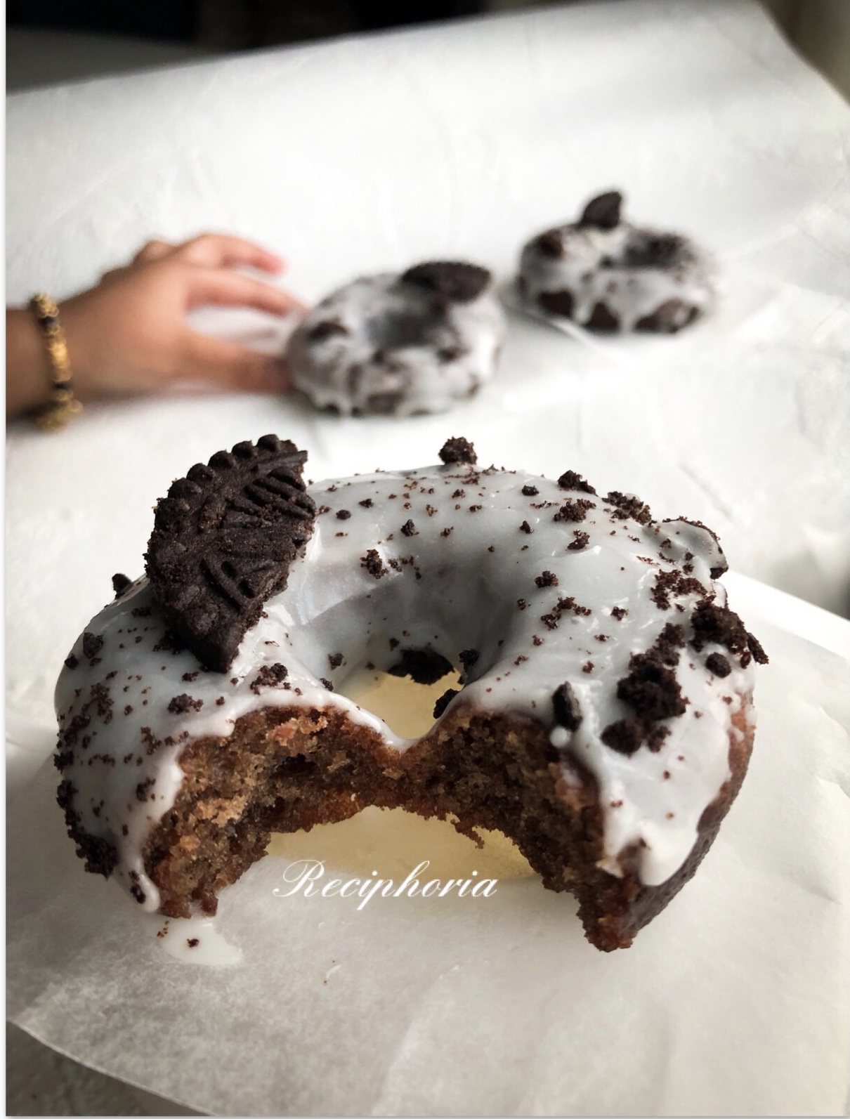 Oreo cookies Doughnuts with wholewheat flour - Reciphoria